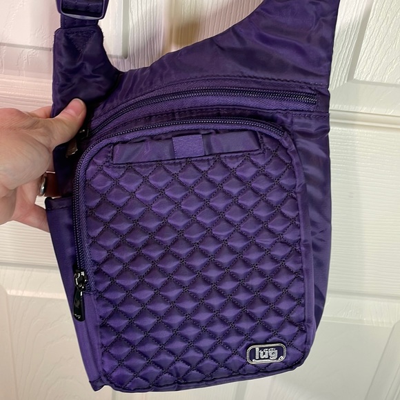 lug | Bags | Lug Quilted Purple Hopper Crossbody Bag | Poshmark